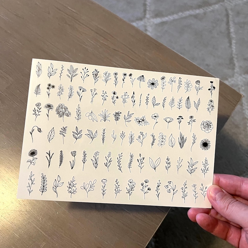 Small Heart Flower Tattoo - Etsy