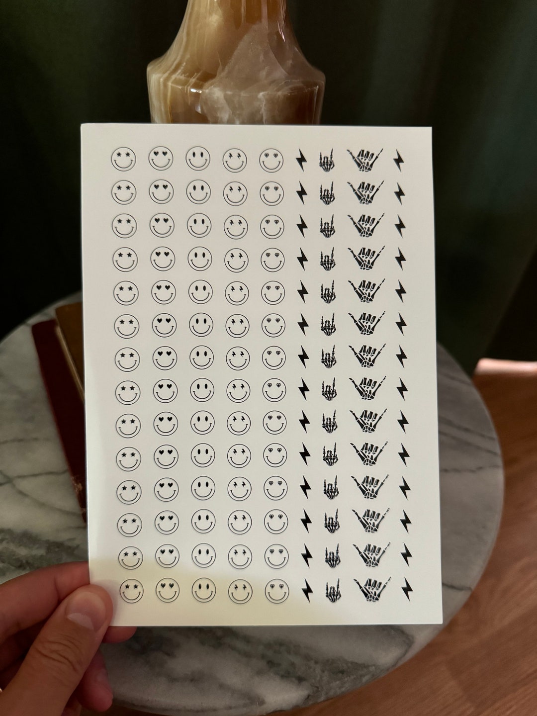 Temporary Tattoo, 126 Tiny Smiley Face and Rock Temp Tattoo for Women ...