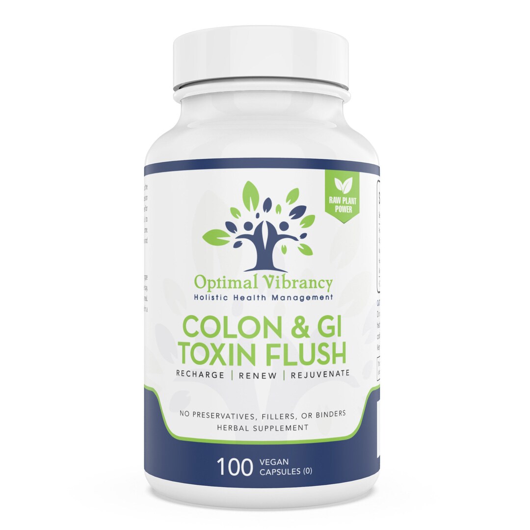 Colon & GI Toxin Flush Recharge Renew Rejuvenate 100 Vegan Capsules - Etsy