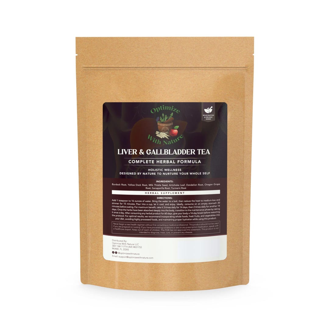 Liver & Gallbladder Tea: Liver Detox Herbal Tea Herbal Supplement - Etsy