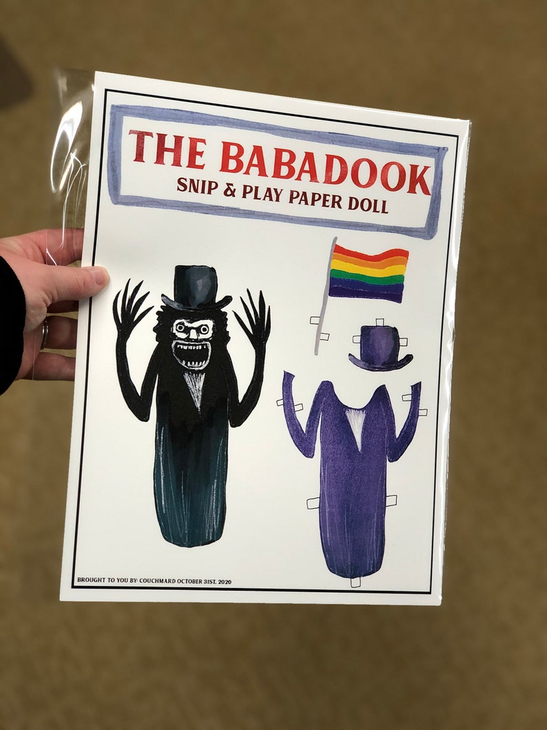 Babadook Snip N' Play Paper Doll Set - Etsy