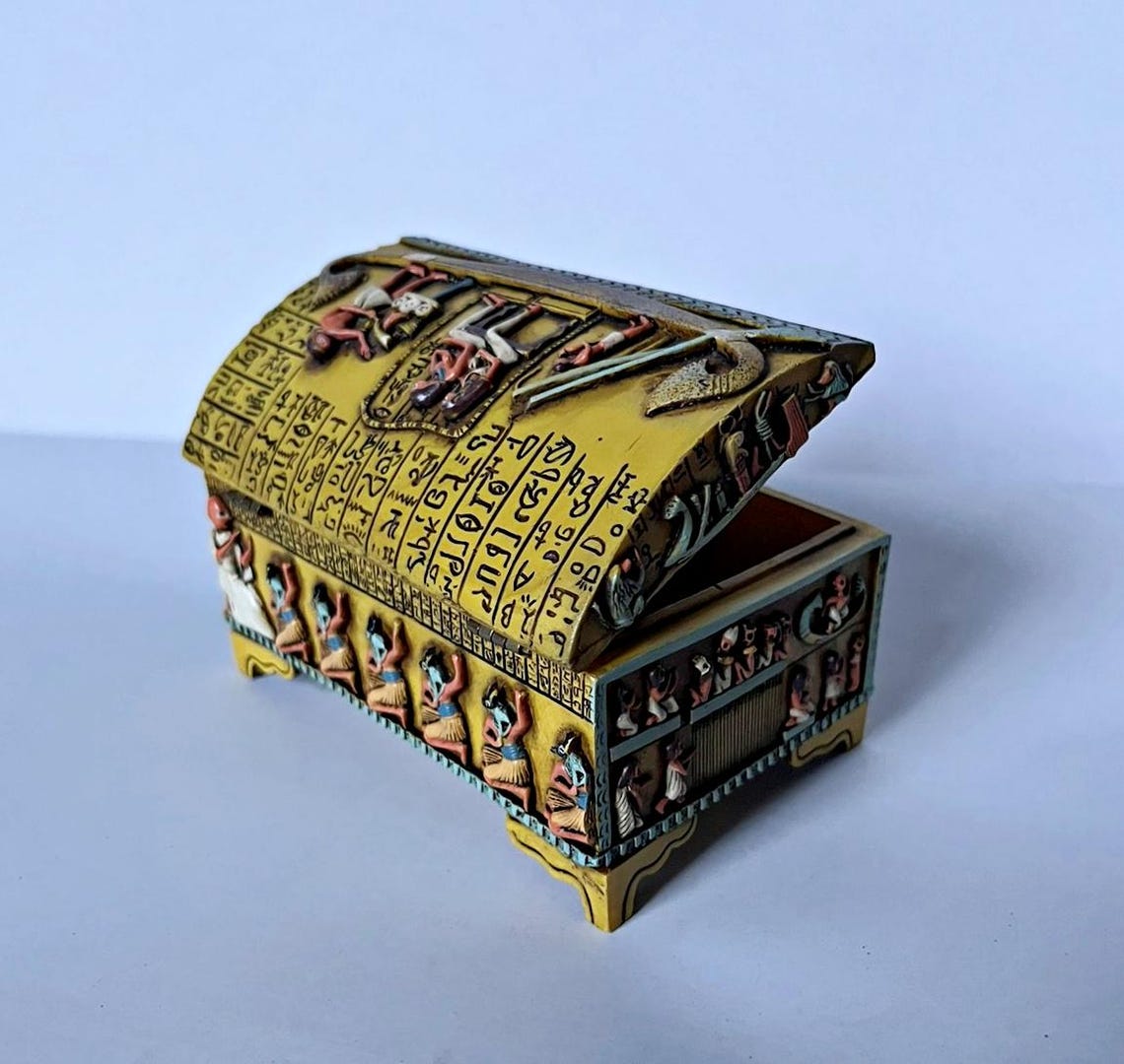 New Egyptian Jewelry Box for Earrings/rings/necklaces , Egypt Mythology ...