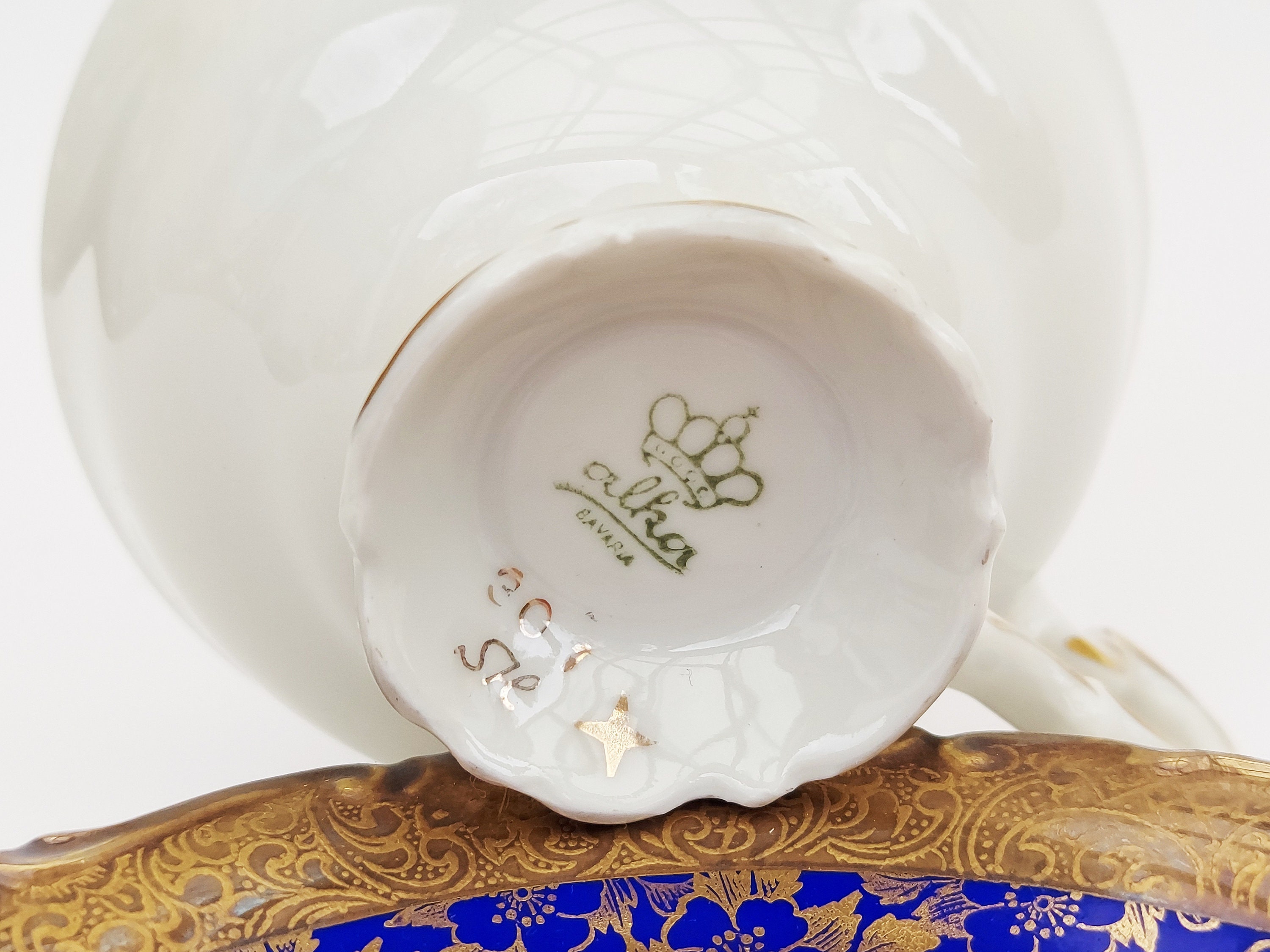 Vintage Alka Bavaria Porcelain Floral Tea Cup Set With Saucer ...