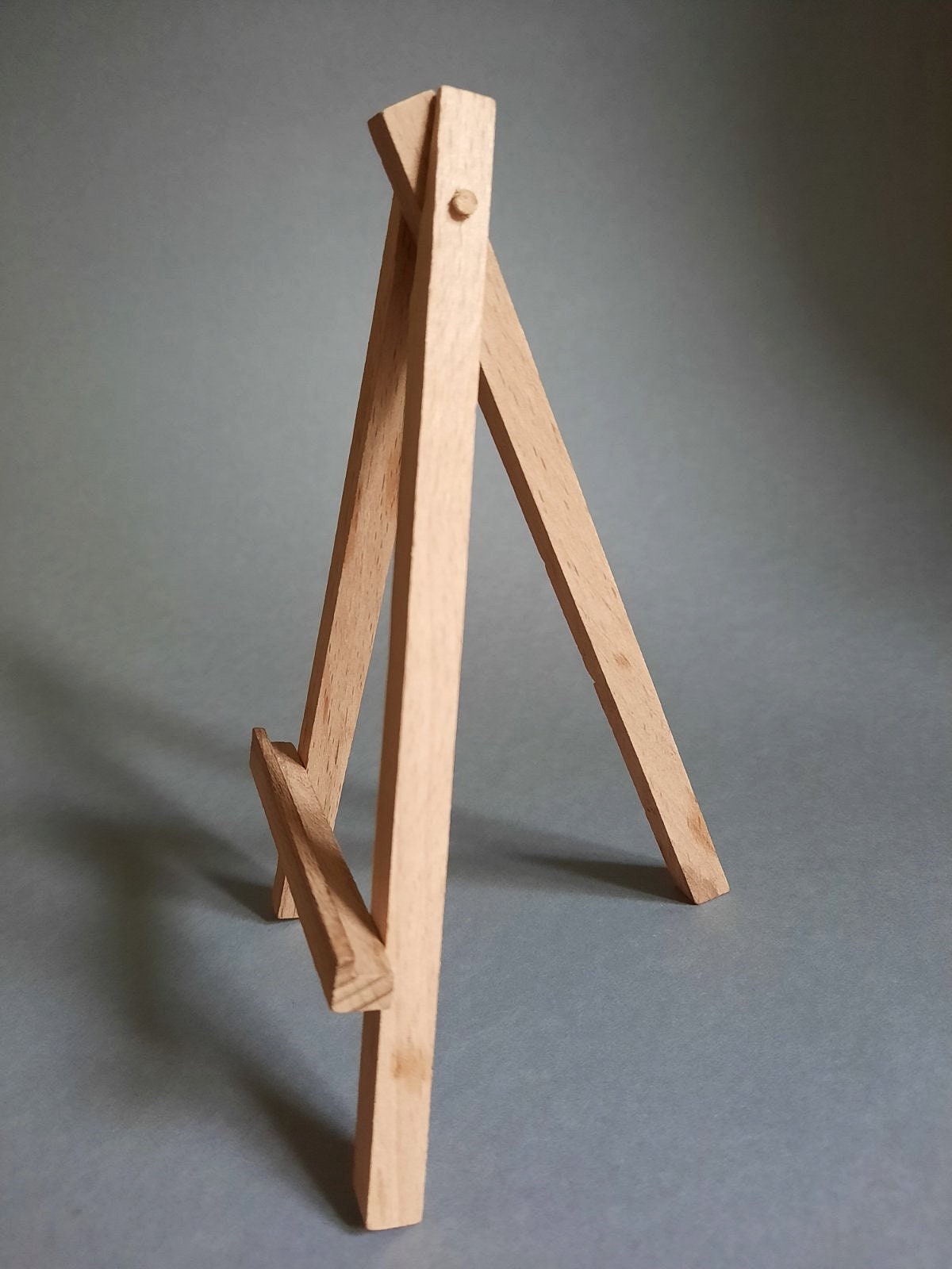 6.5 Inch Mini Decorative Wood Easel for Displaying Small Canvases, Gift ...