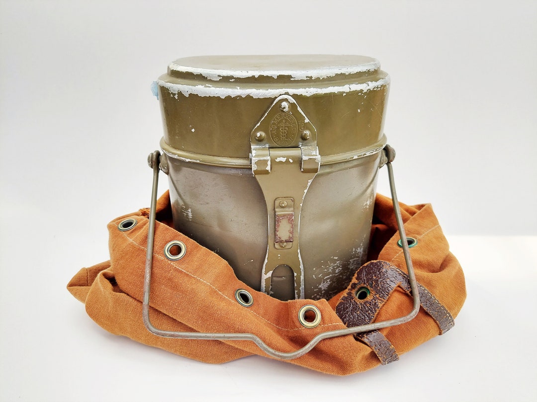 Original Swiss Army Drink Flask Canteen With Spoon and Fork in Sack - Etsy