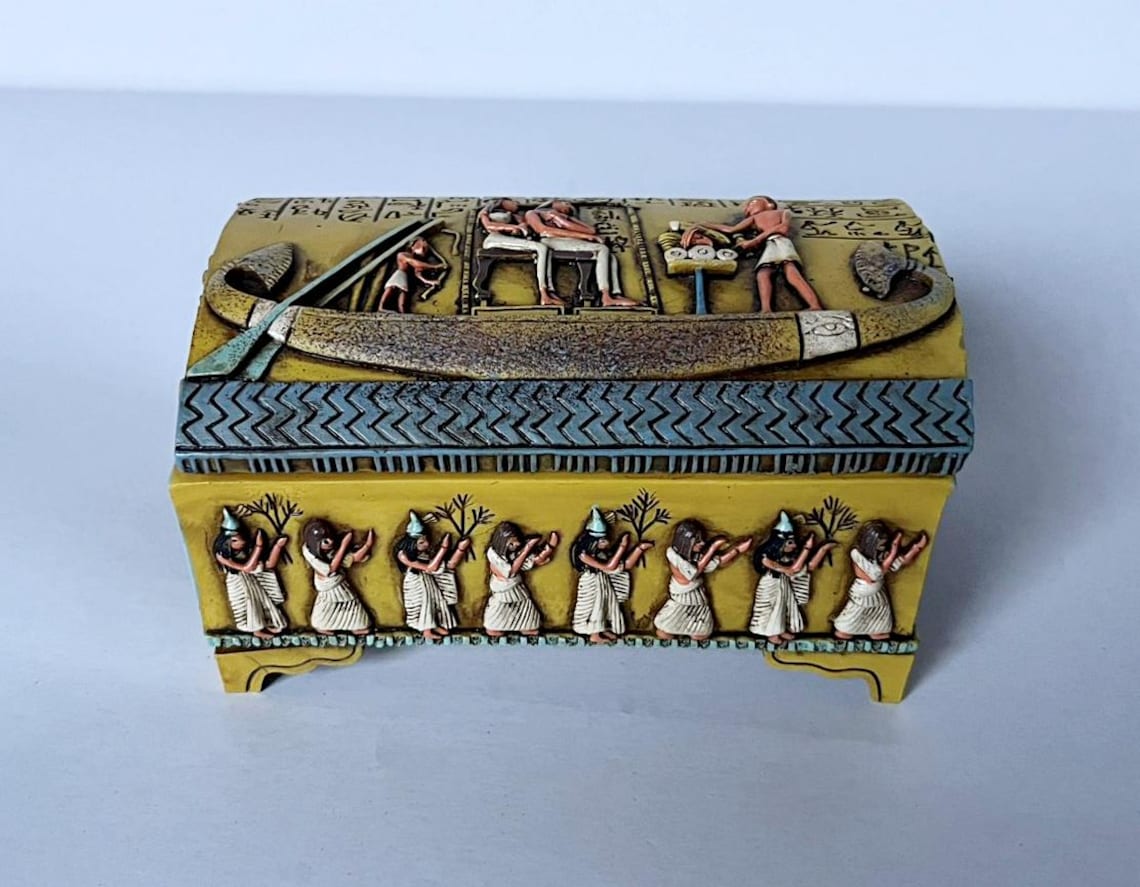 New Egyptian Jewelry Box for Earrings/rings/necklaces , Egypt Mythology ...