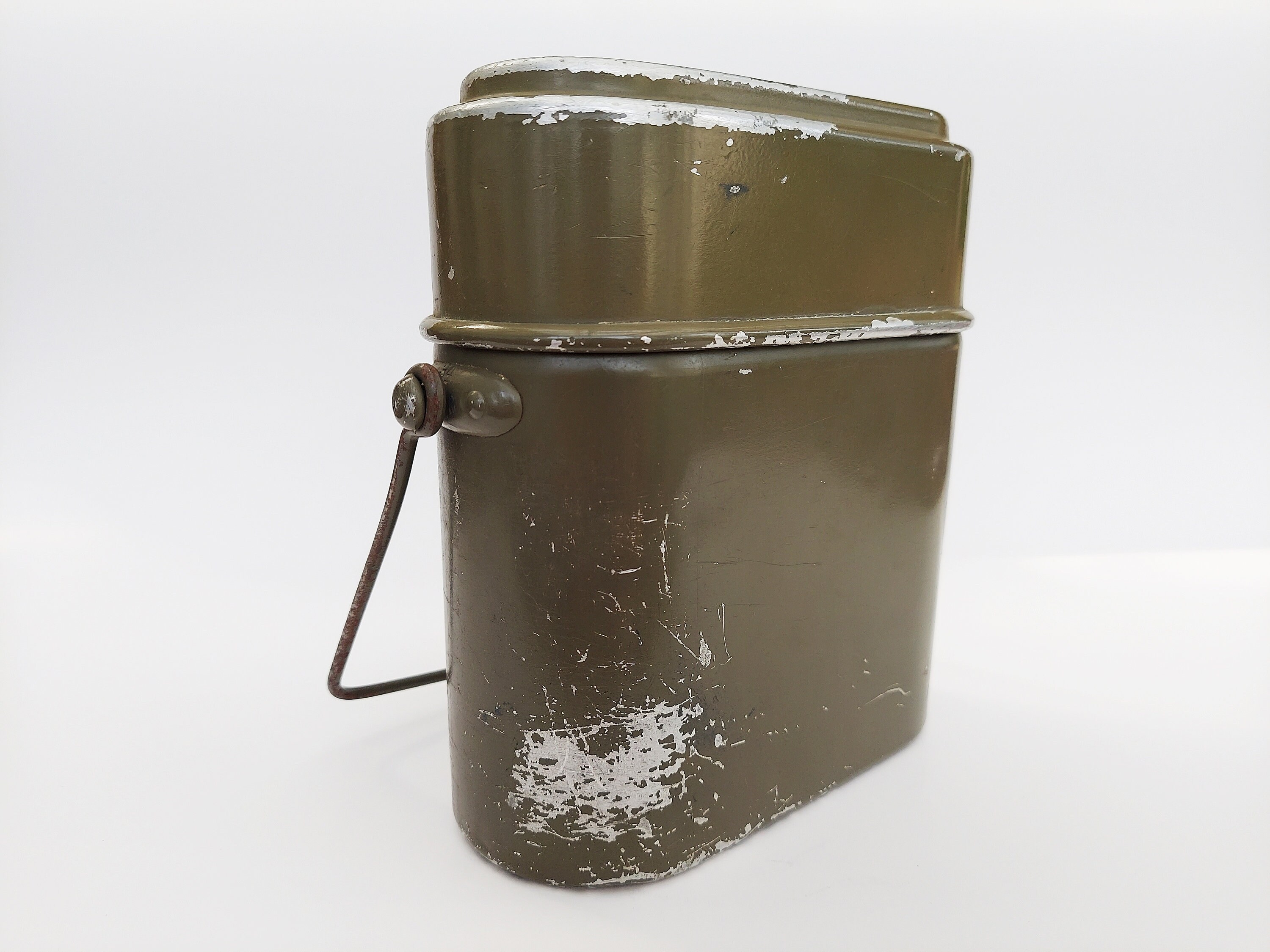 Original Swiss Army Drink Flask Canteen With Spoon and Fork in Sack - Etsy
