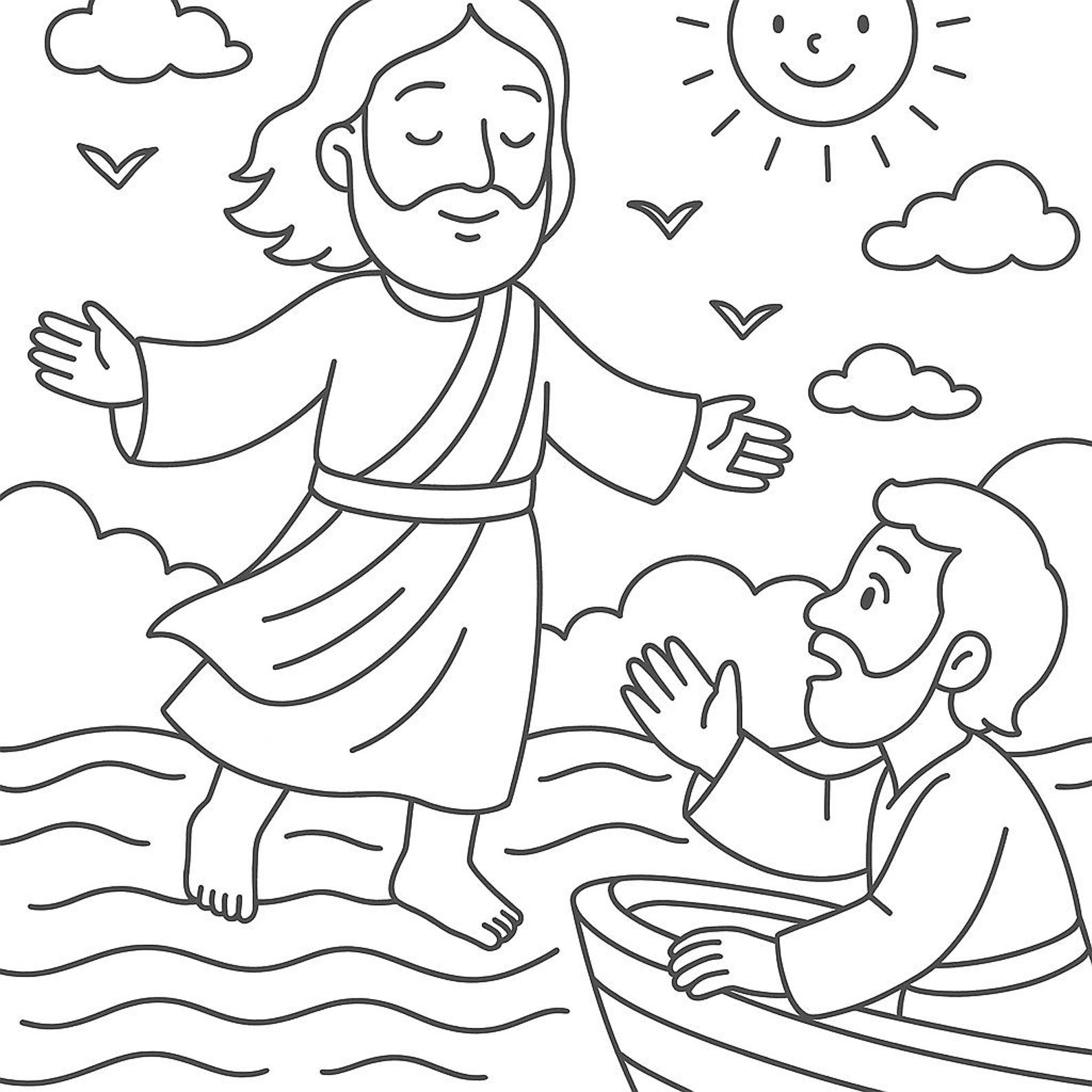 Be Kind Like Jesus: A Sweet Christian Coloring Book/colorint Pages ...