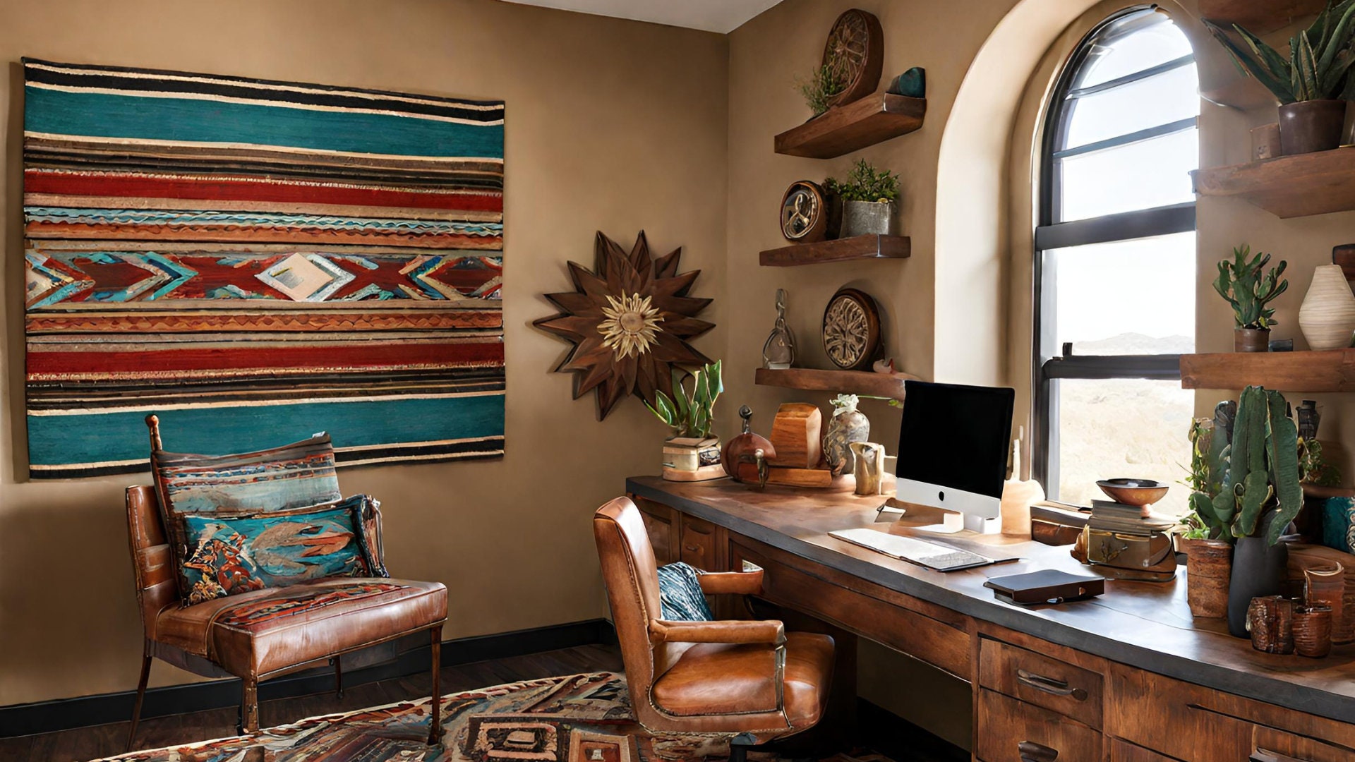 3 Pack, Zoom Virtual Background, Southwestern Style Home Office - Etsy