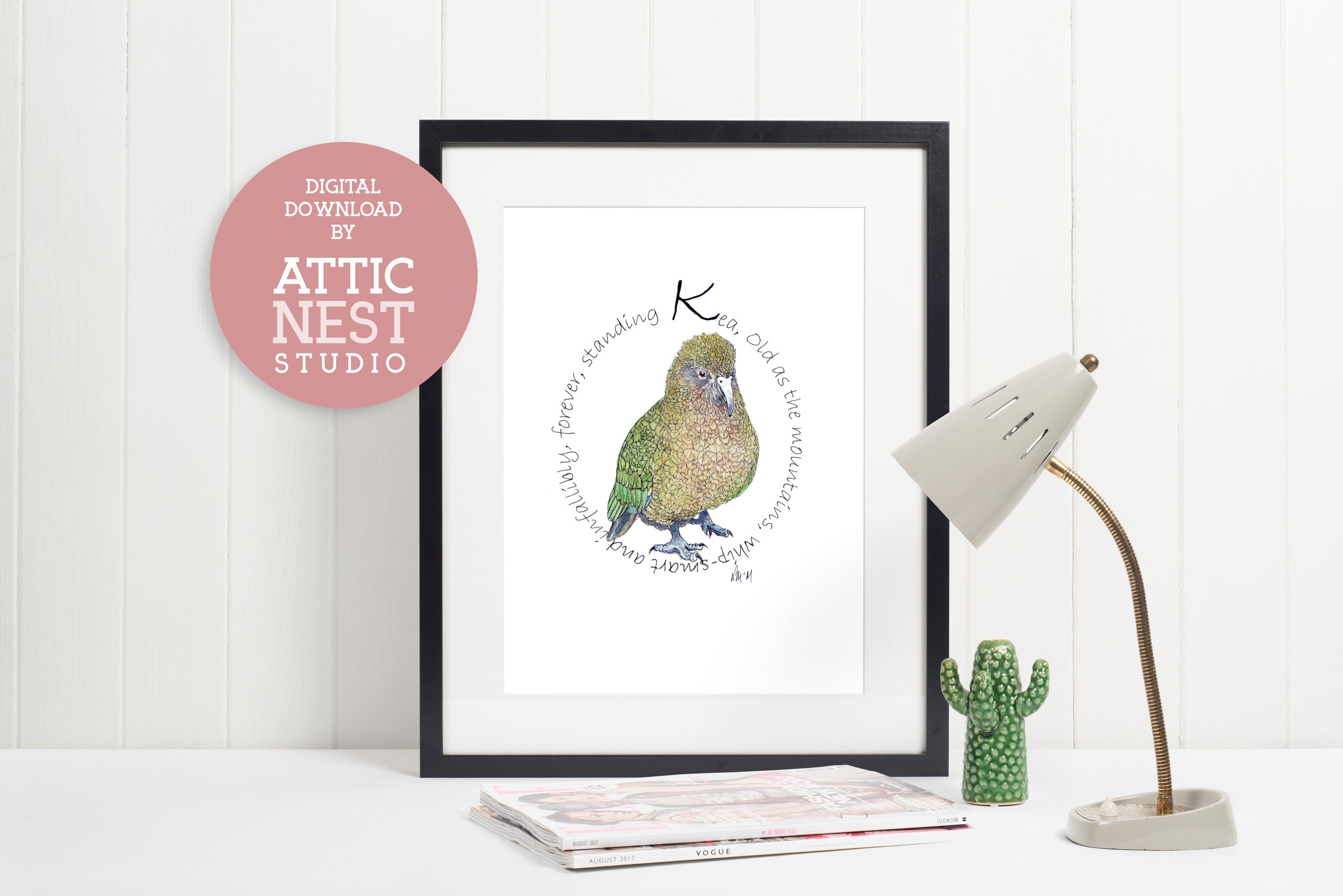Kea Parrot New Zealand Native Bird Digital Download Format, Print at ...