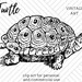 Vintage Turtle Illustration Clip Art | Digital Download | Instant ...