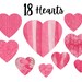 Valentines Day Hearts PNG Clip Art Set 300 DPI PNG With Transparent ...