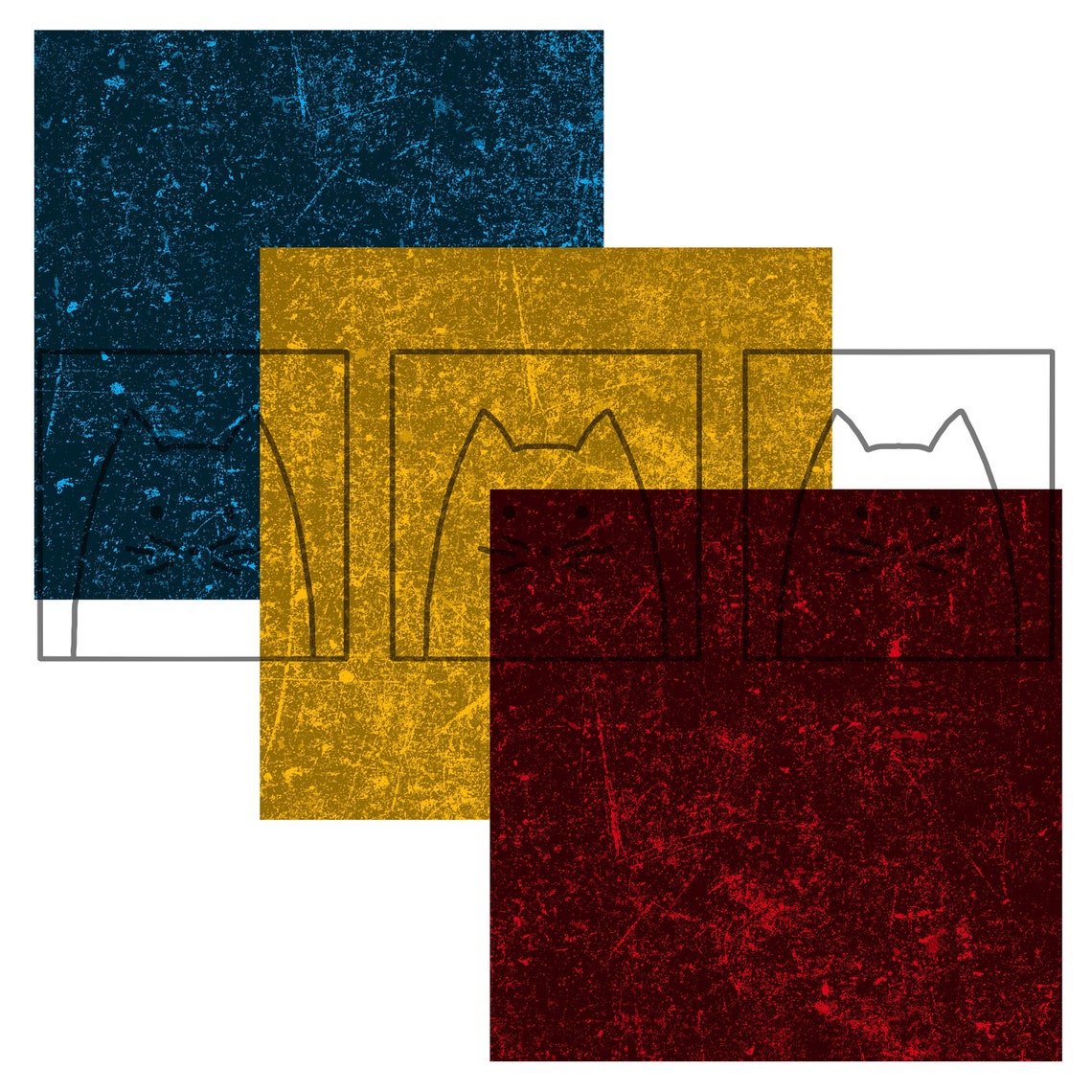 Jewel Tones Rough Textured Background Set Digital Paper JPEG Digital ...