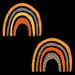 Modern Fall Rainbows Clip Art Sublimation Set 300 DPI PNG With ...