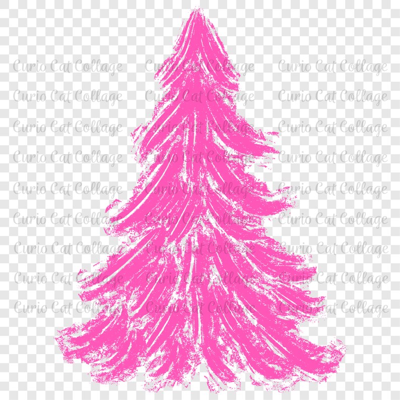 Pink Trees Clip Art Pink Christmas Sublimation Christmas - Etsy UK