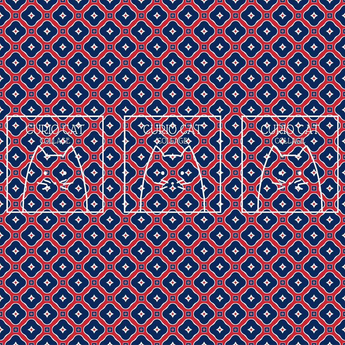 Navy Blue Red and White Background Set School Colors Team - Etsy