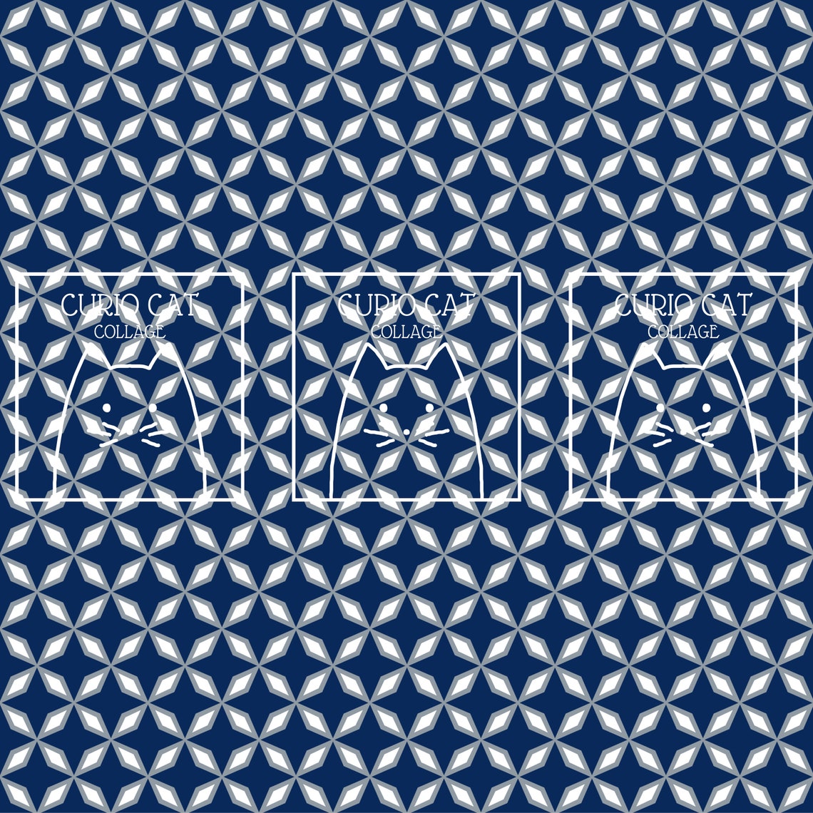 Navy Blue Gray and White Background Set School Colors Team - Etsy