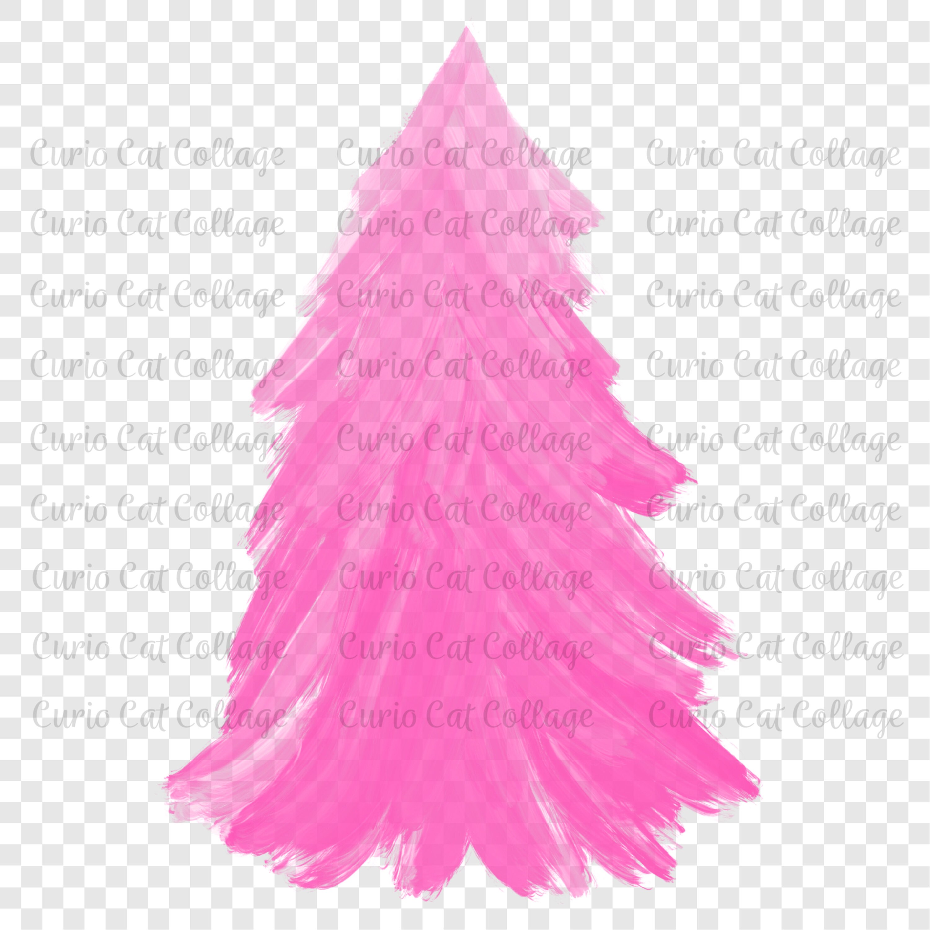 Pink Trees Clip Art Pink Christmas Sublimation Christmas - Etsy UK