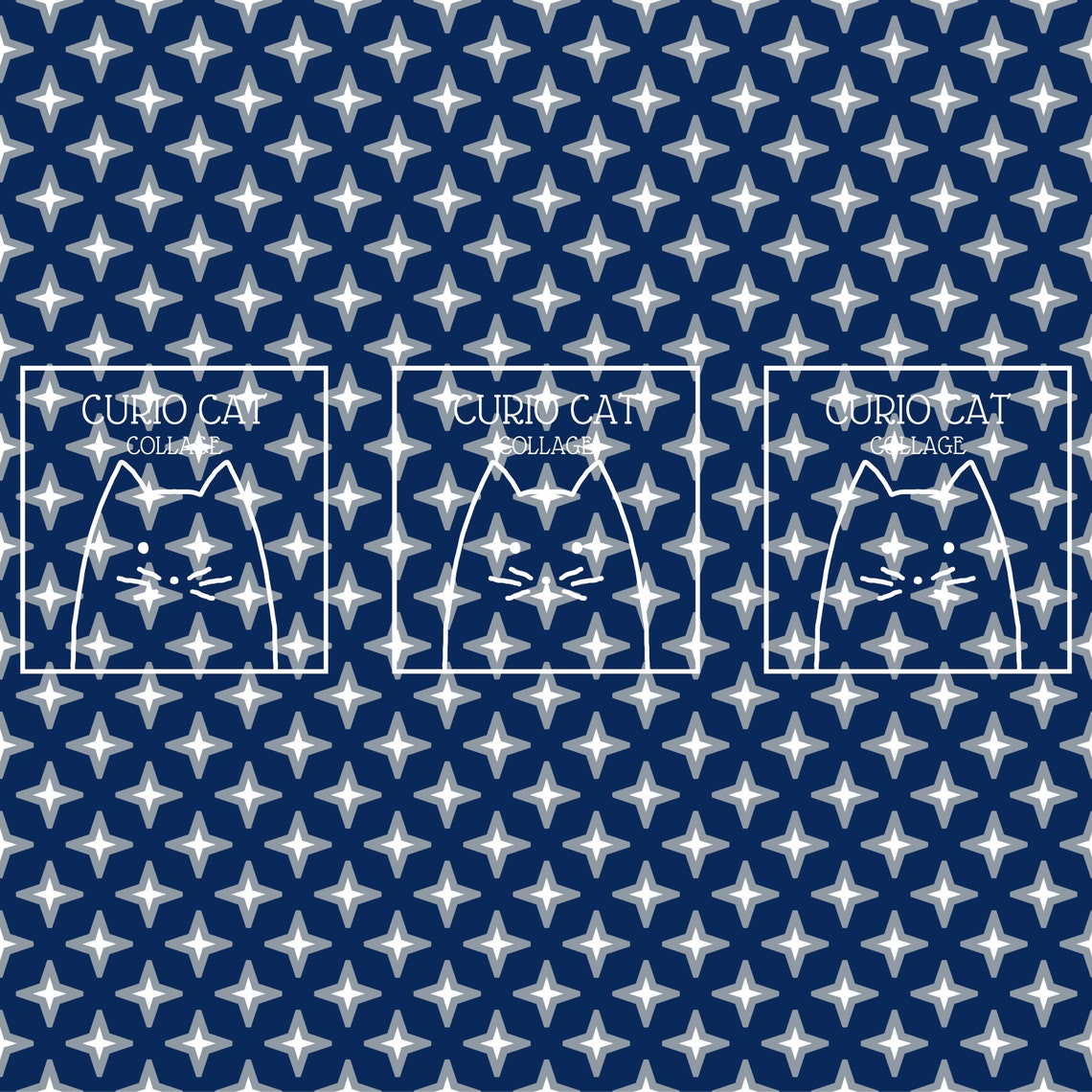 Navy Blue Gray and White Background Set School Colors Team - Etsy