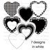 Buffalo Plaid Hearts PNG Clip Art Red Pink Mocha White Valentines Day ...