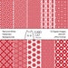 Red and White Background Set School Colors Team Colors Digital Paper ...