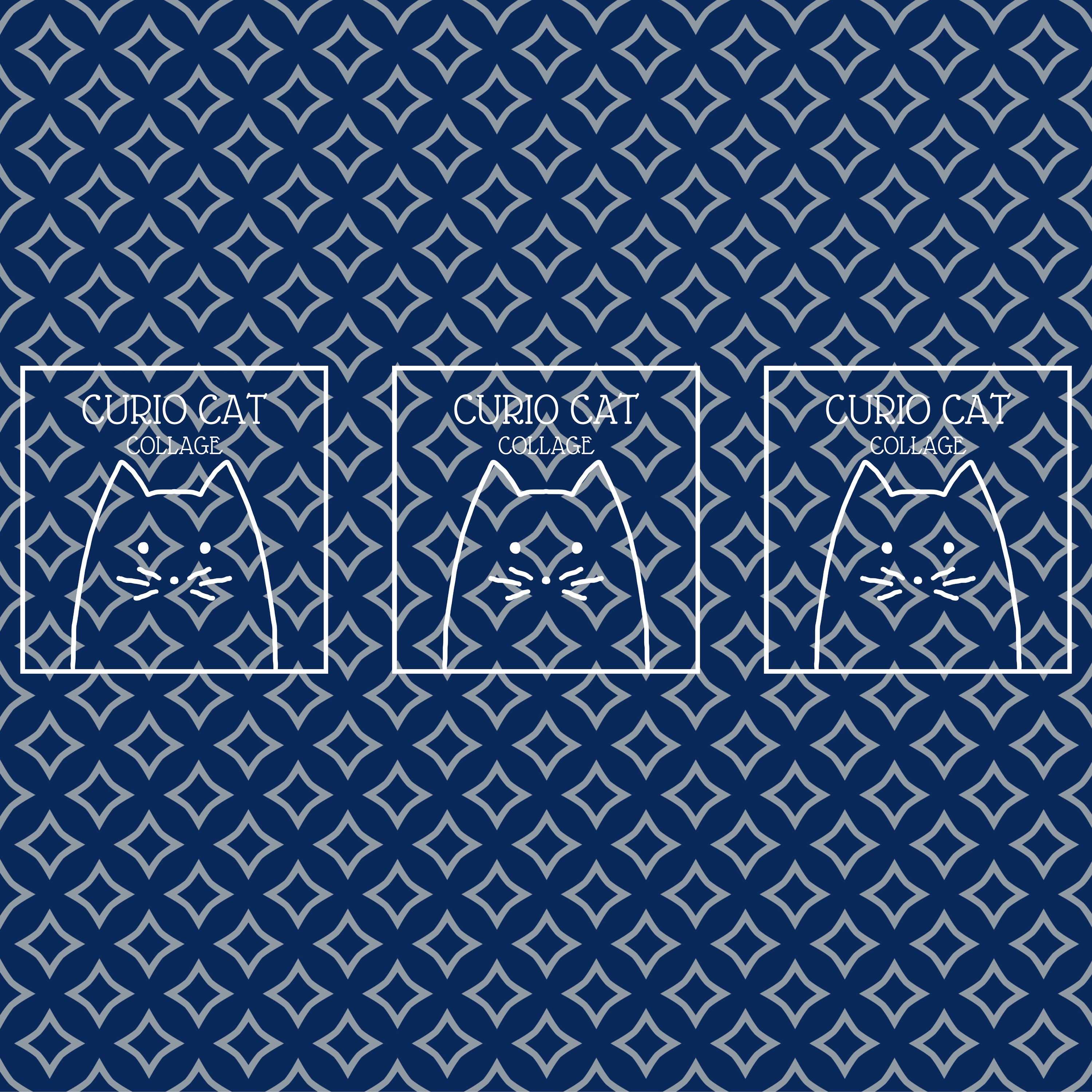 Navy Blue Gray and White Background Set School Colors Team - Etsy