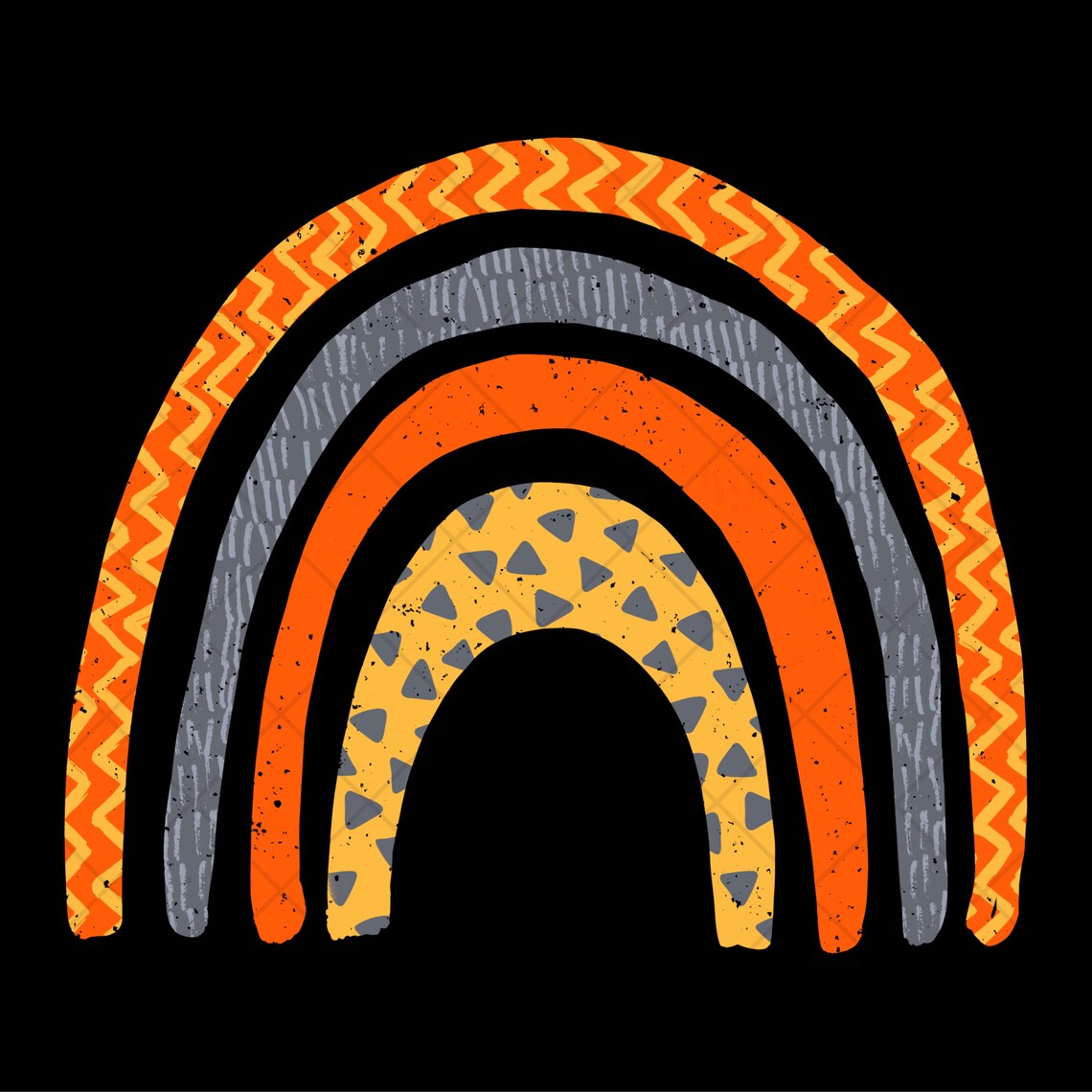 Modern Fall Rainbows Clip Art Sublimation Set 300 DPI PNG With ...