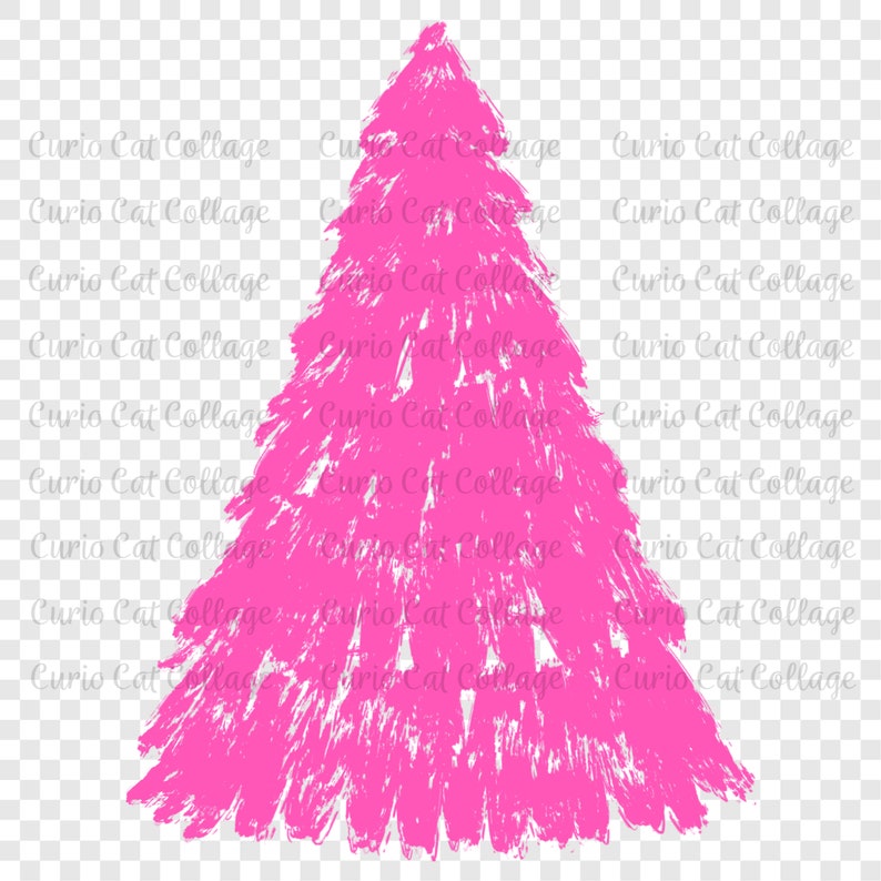 Pink Trees Clip Art Pink Christmas Sublimation Christmas - Etsy UK