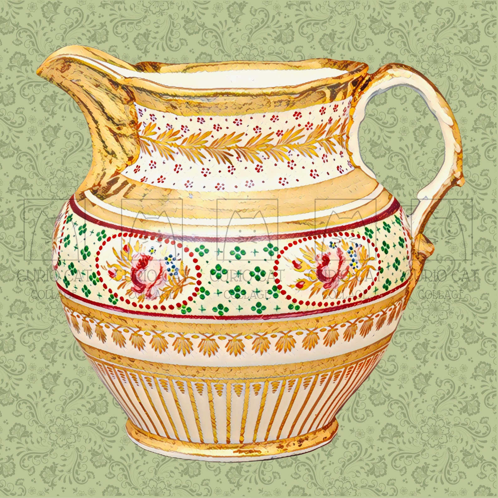 Antique Pitchers Clip Art Set Digital Download 300 DPI PNG With ...