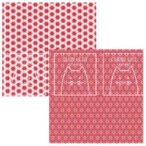 Red and White Background Set School Colors Team Colors Digital Paper ...
