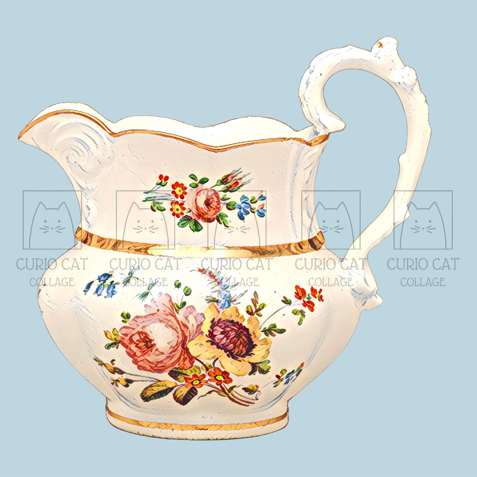 Antique Pitchers Clip Art Set Digital Download 300 DPI PNG With ...