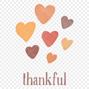 Thankful Grateful Blessed Clip Art Sublimation PNG Files Modern Gold ...