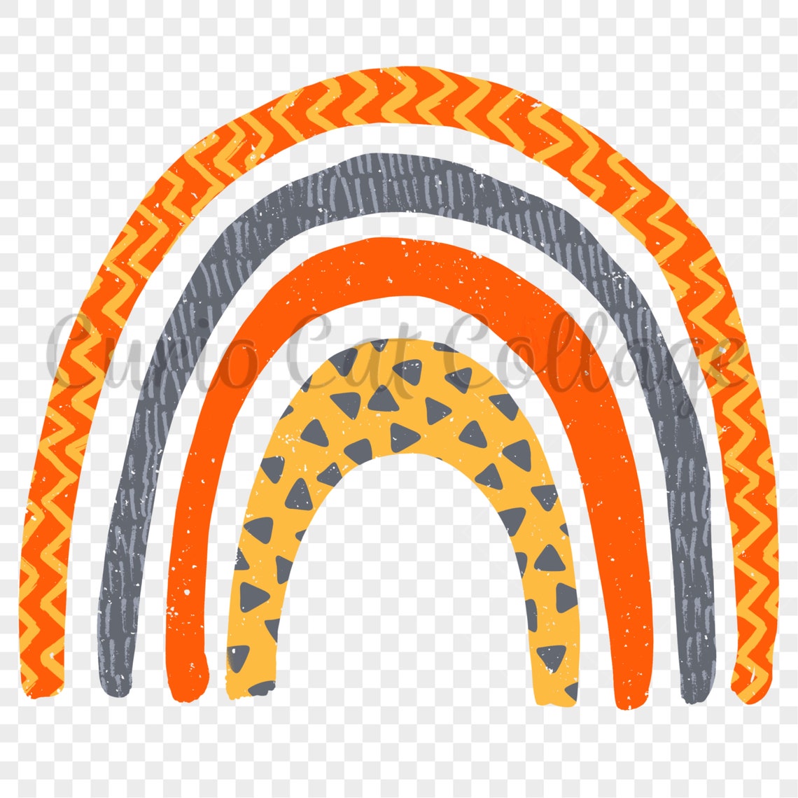 Modern Fall Rainbows Clip Art Sublimation Set 300 DPI PNG With ...