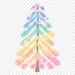 Pastel Trees Clip Art in Soft Rainbow Colors 300 DPI PNG With ...