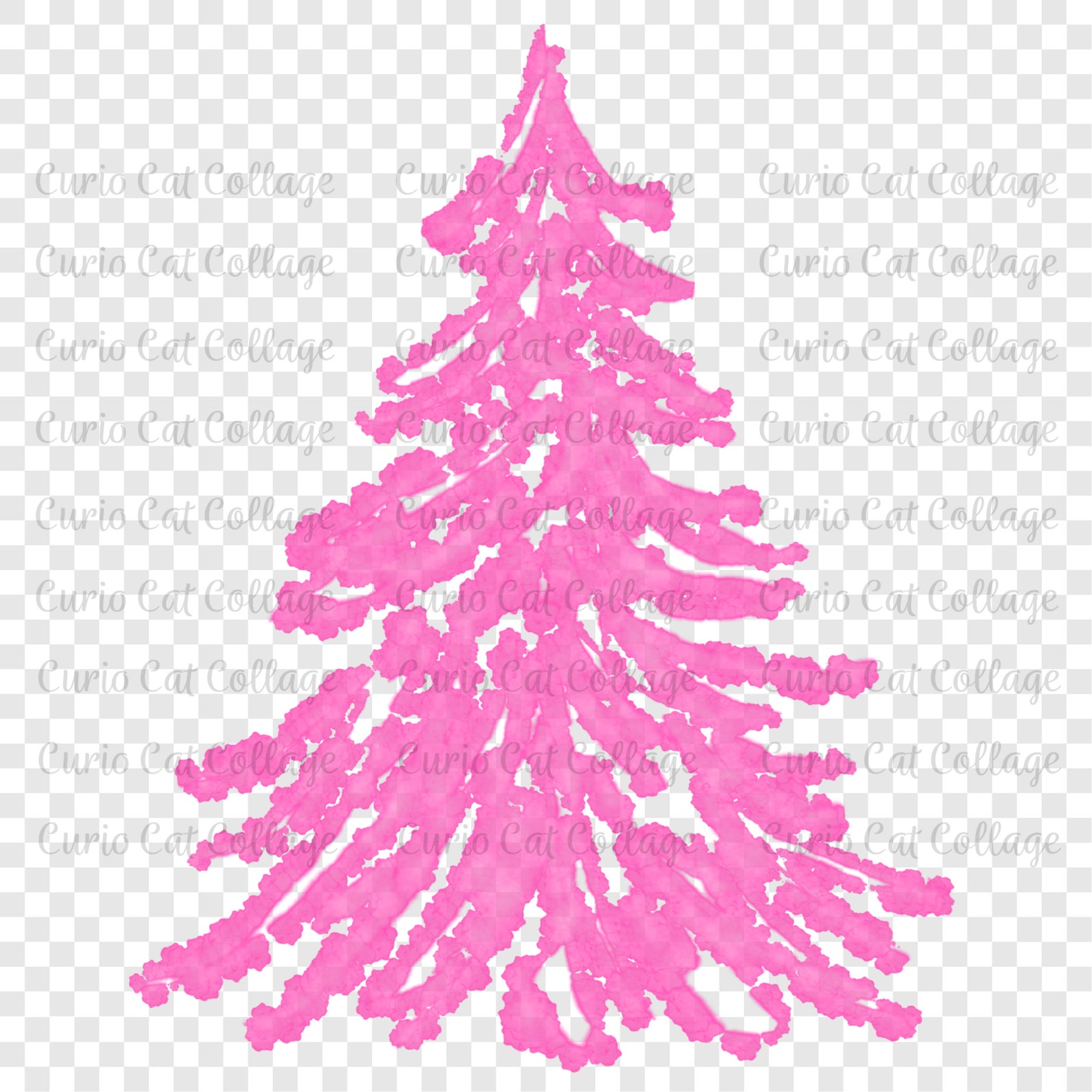 Pink Trees Clip Art, Pink Christmas Sublimation, Christmas PNG, 300 DPI ...