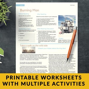 ESL & English Reading Worksheet Bundle, World Festival Reading ...