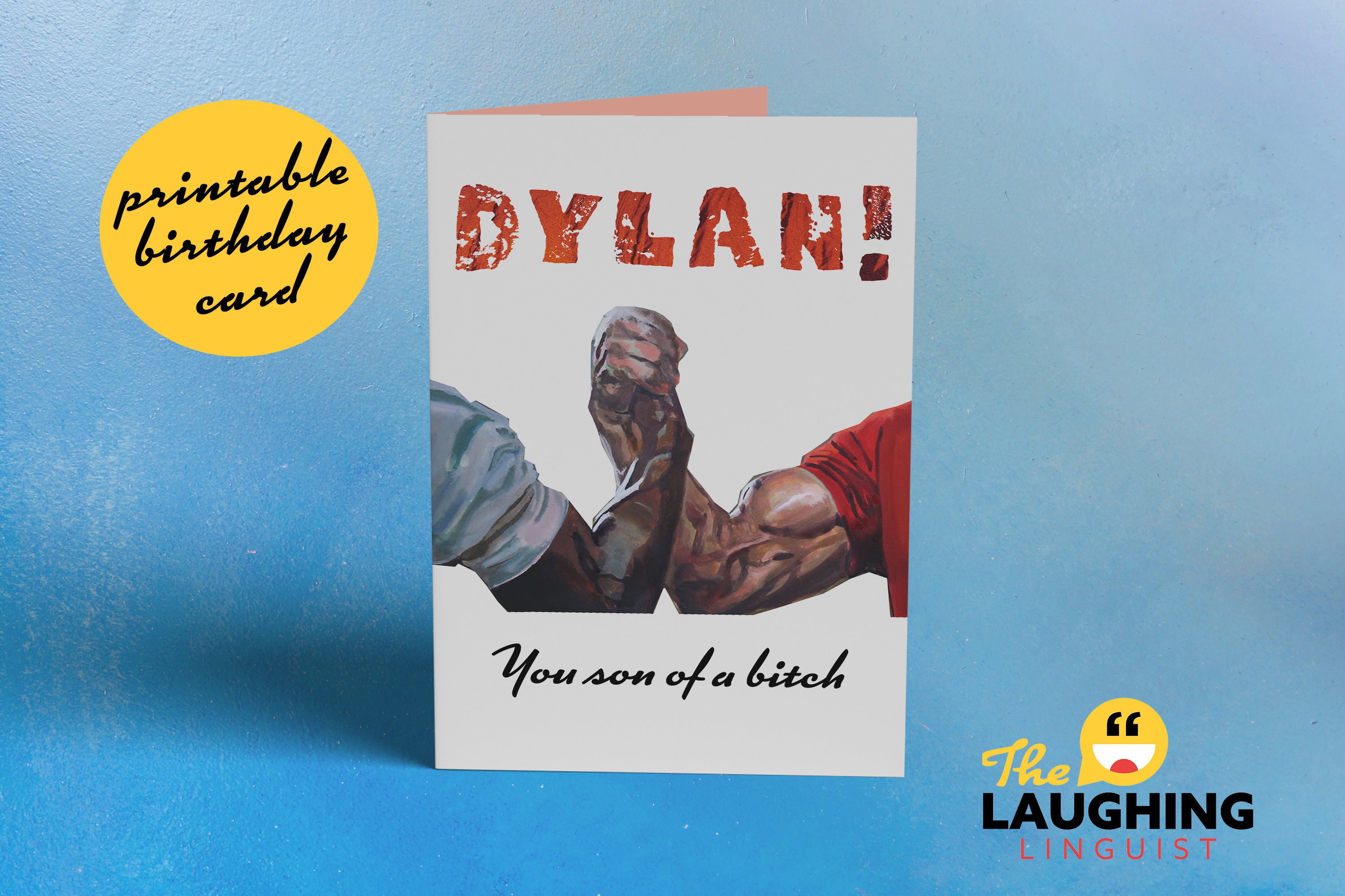 Instant Download Happy Birthday Card | Dylan You Son of a Bitch | Quote ...