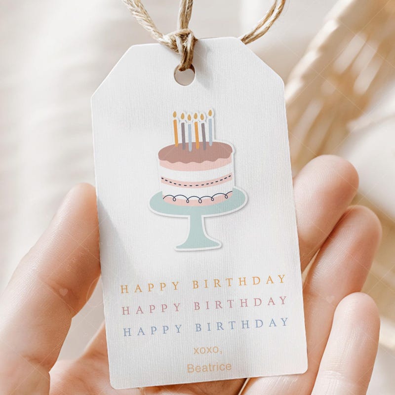 Happy Birthday Tags - Etsy