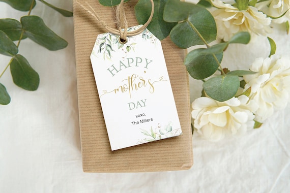 Happy Mother's Day Editable Tag Printable Mothers Day Tag - Etsy