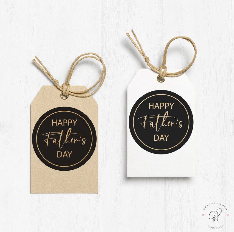 Happy Fathers Day Printable Tag Father's Day Tag Gift Tag - Etsy