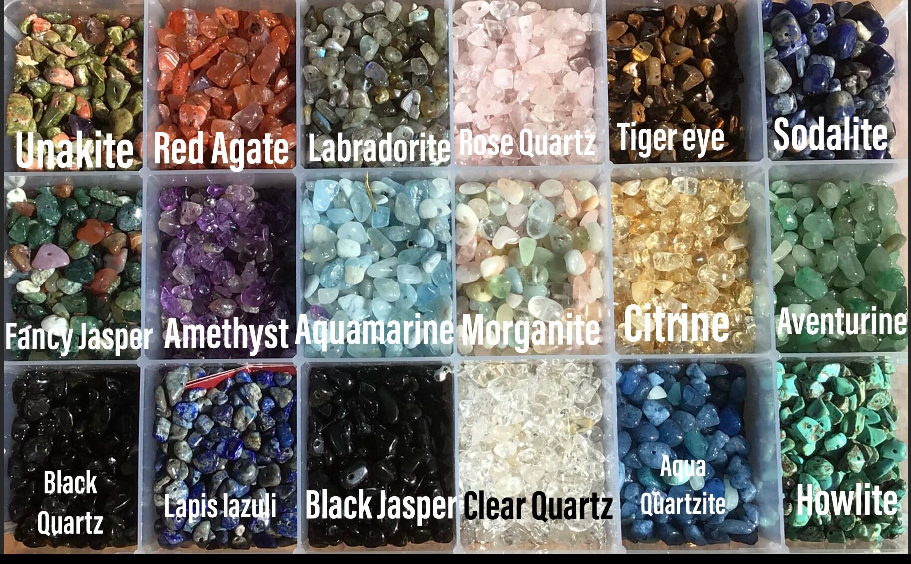 Gemstone Rings Crystal Ring Crystal Midi Ring Set Wire - Etsy