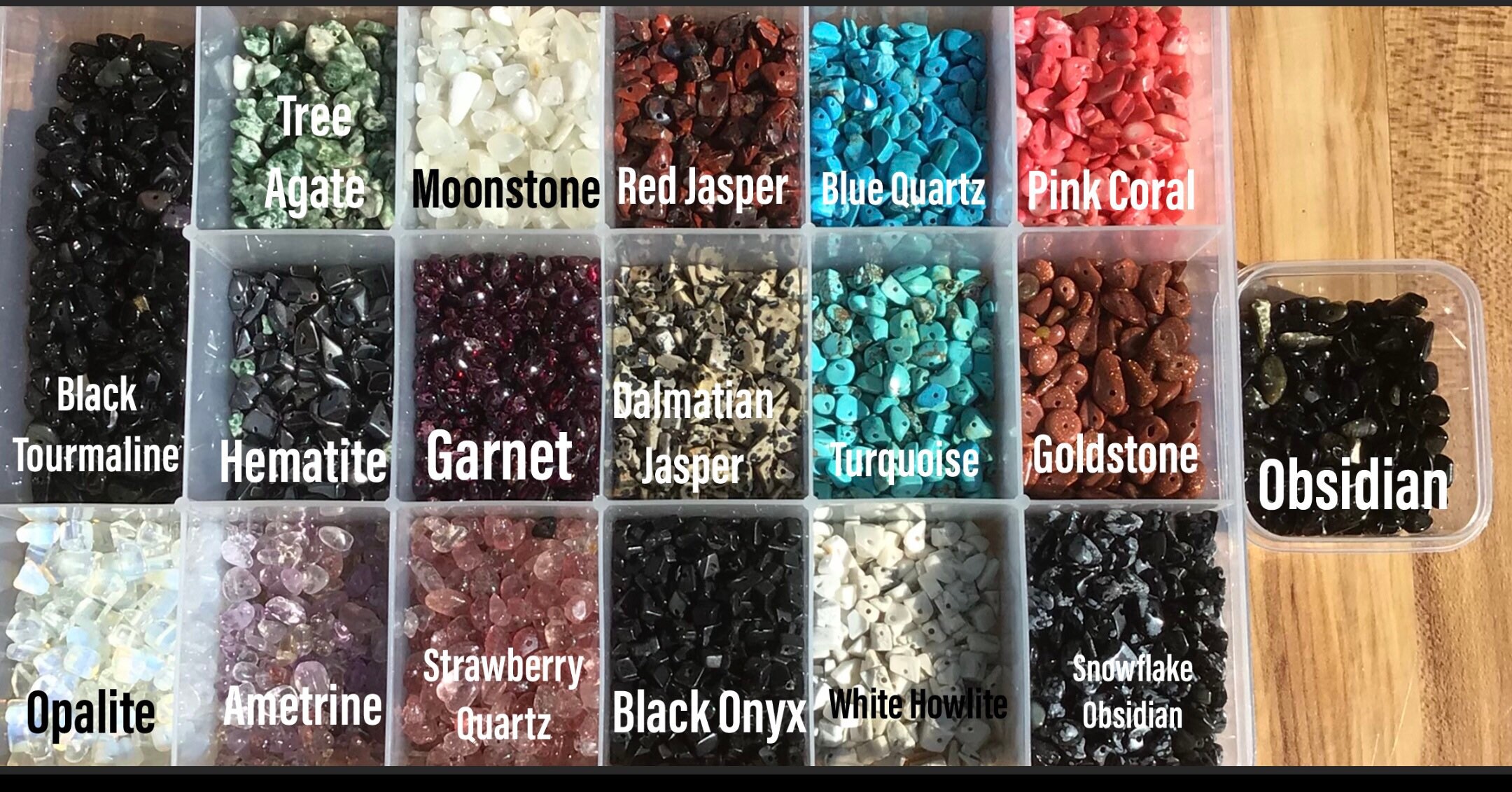 Gemstone Rings Crystal Ring Crystal Midi Ring Set Wire | Etsy