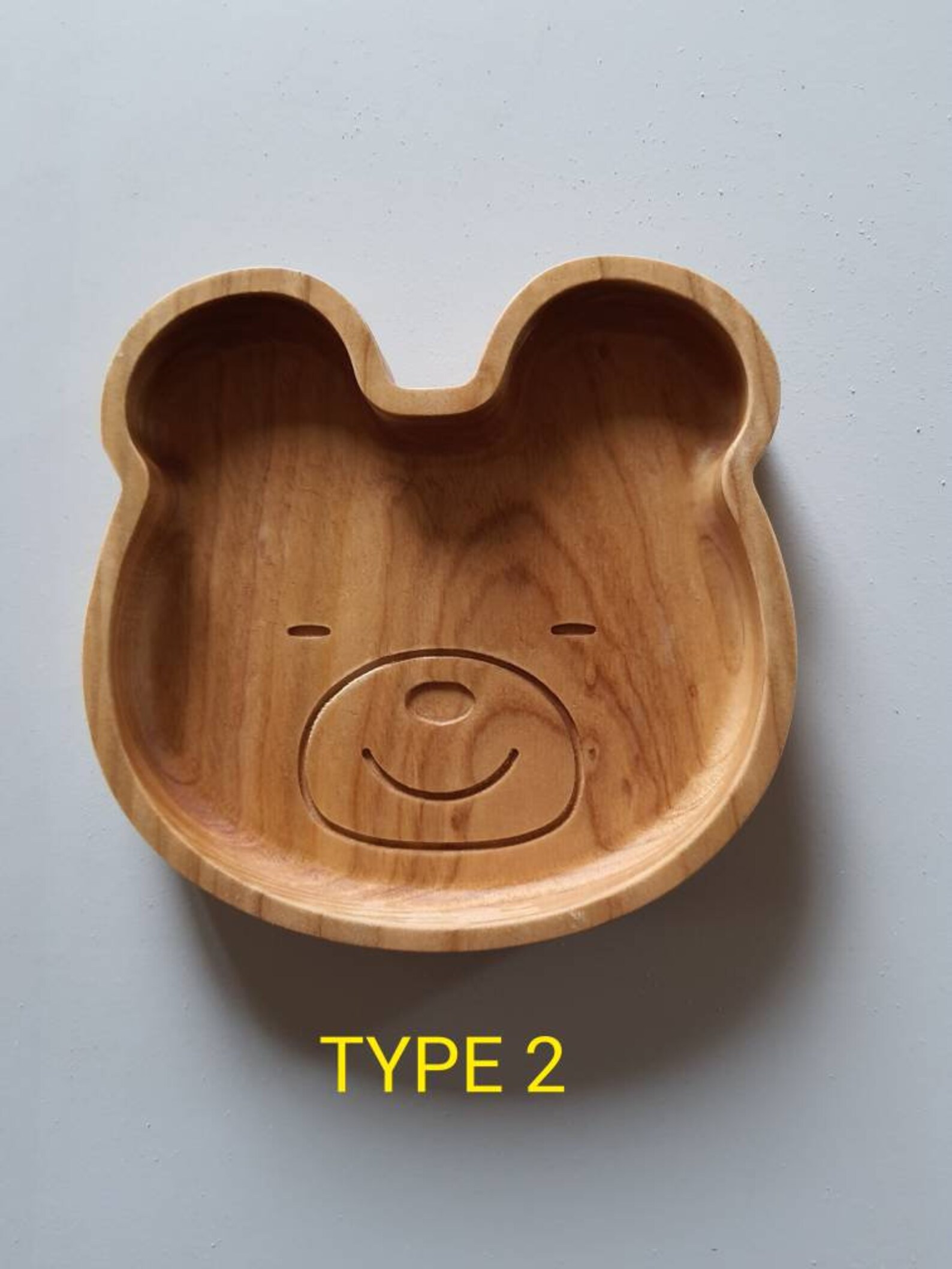 Bear Kids Plate Wooden Plate - Etsy