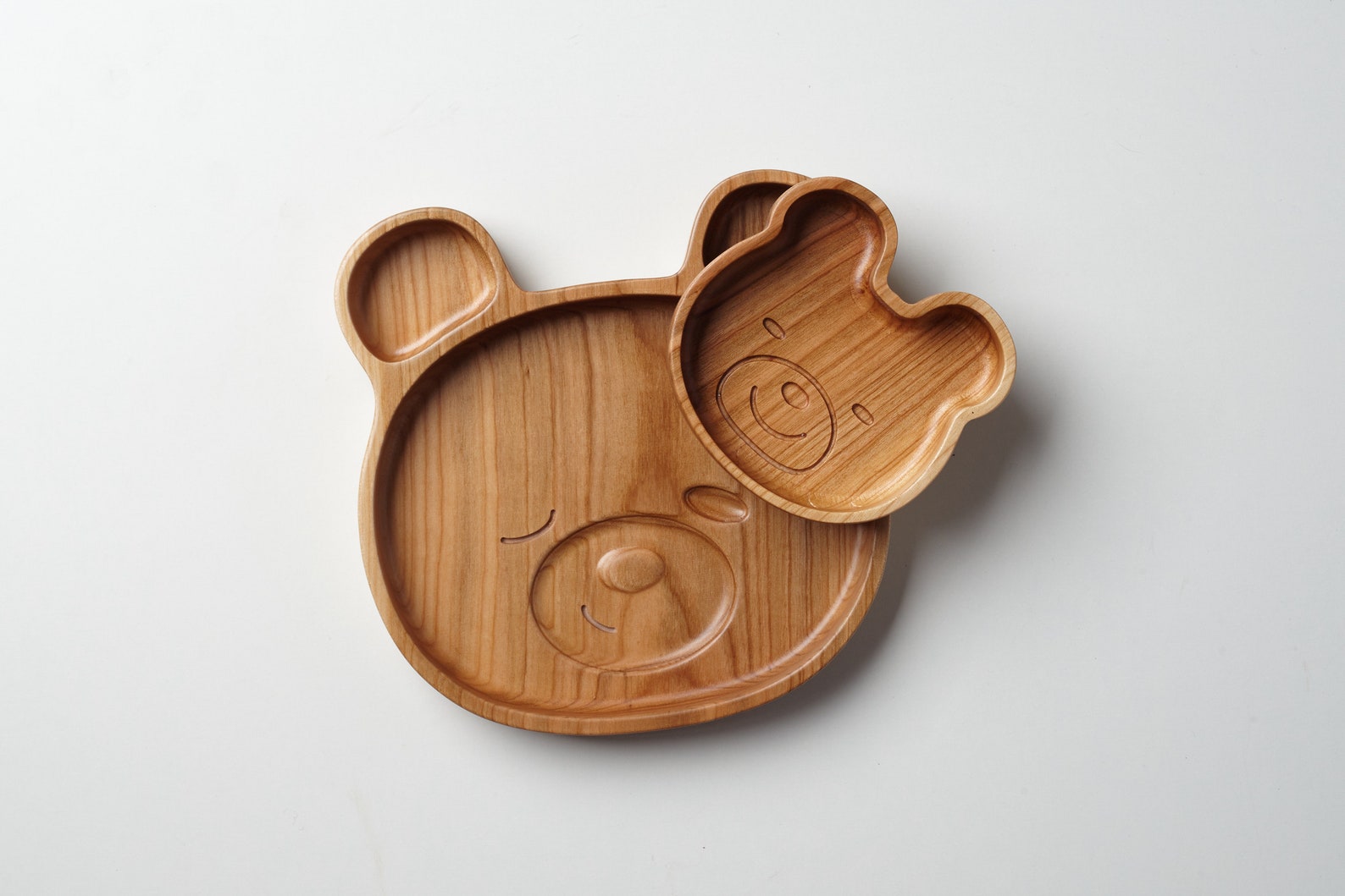Bear Kids Plate Wooden Plate - Etsy