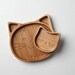 Kid's Cat Wooden Plate - Etsy