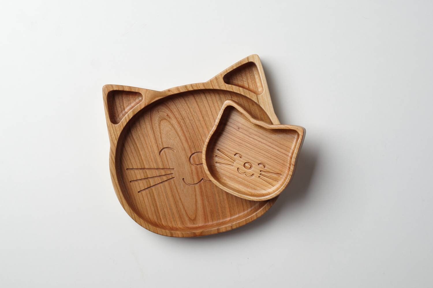 Kid's Cat Wooden Plate - Etsy