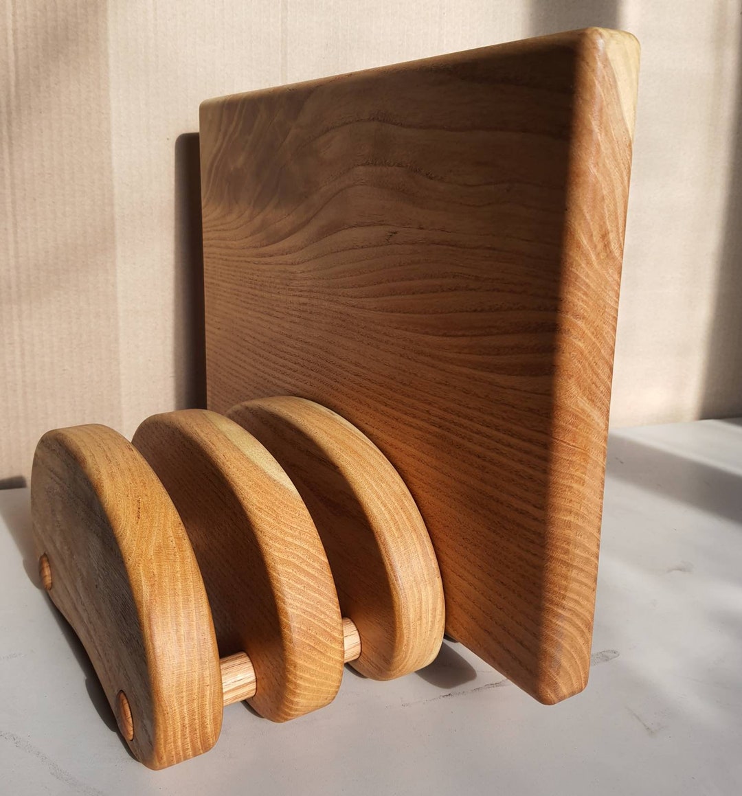 Cutting Board Stand, Serving Boards Organizer, Kitchen Board Holder ...