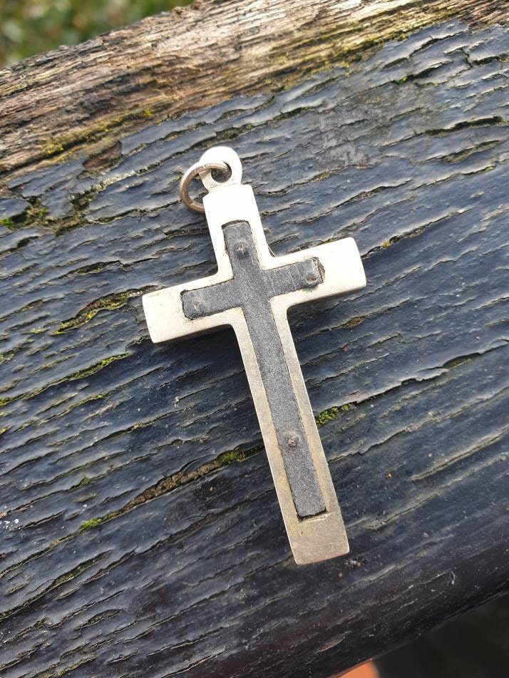 Jesus Christ Cross Pendant, Antique Religious Pendant, INRI - Etsy