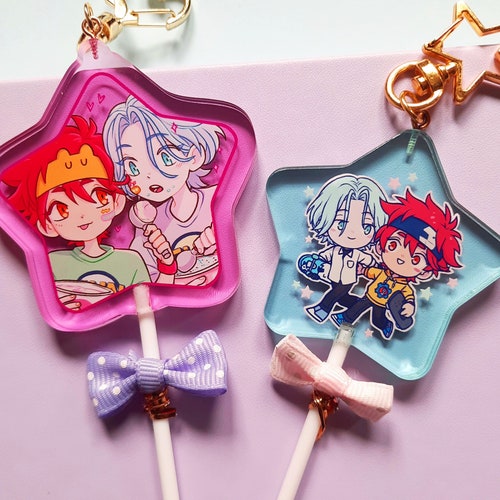 SK8 the Infinity Reki Langa Heart Acrylic Keychain - Etsy