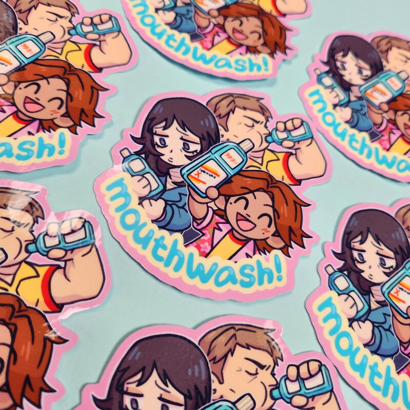 Mouthwashing Stickers - Etsy